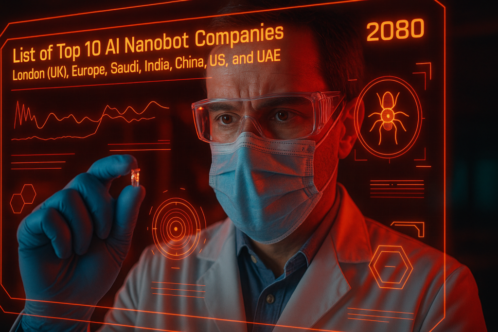 List of Top 10 AI Nanobot Companies 2025 in London (UK), Europe, Saudi, India, China, US, and ...